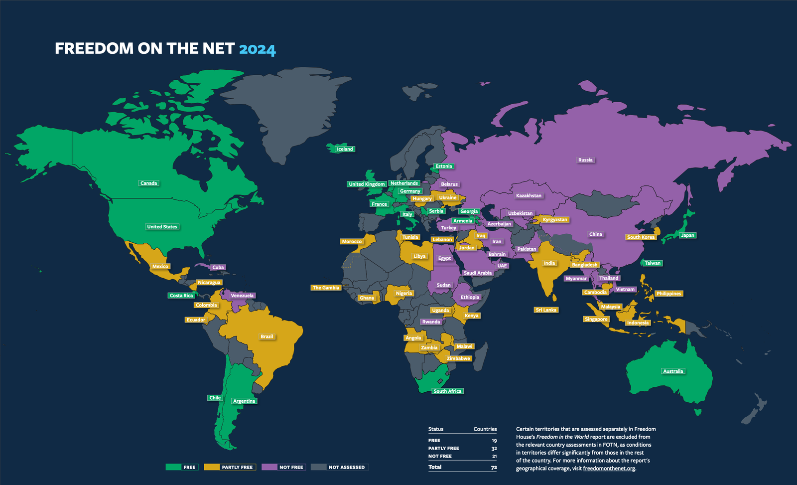 Turkey lowest-scoring country in Europe in internet freedoms: Freedom ...
